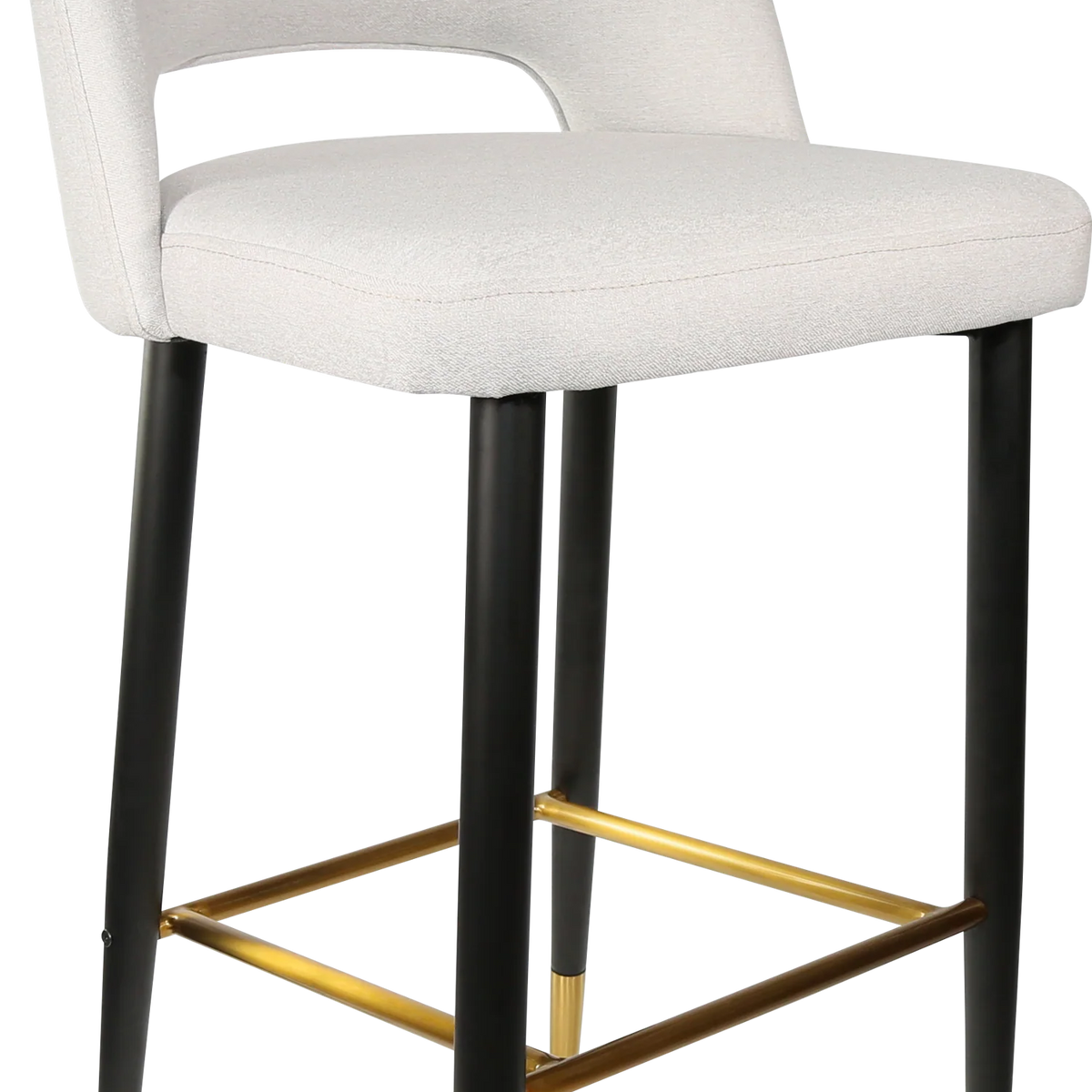 FL Semifreddo Fabric Upholstered Metal Leg Hospitality Bar Stool