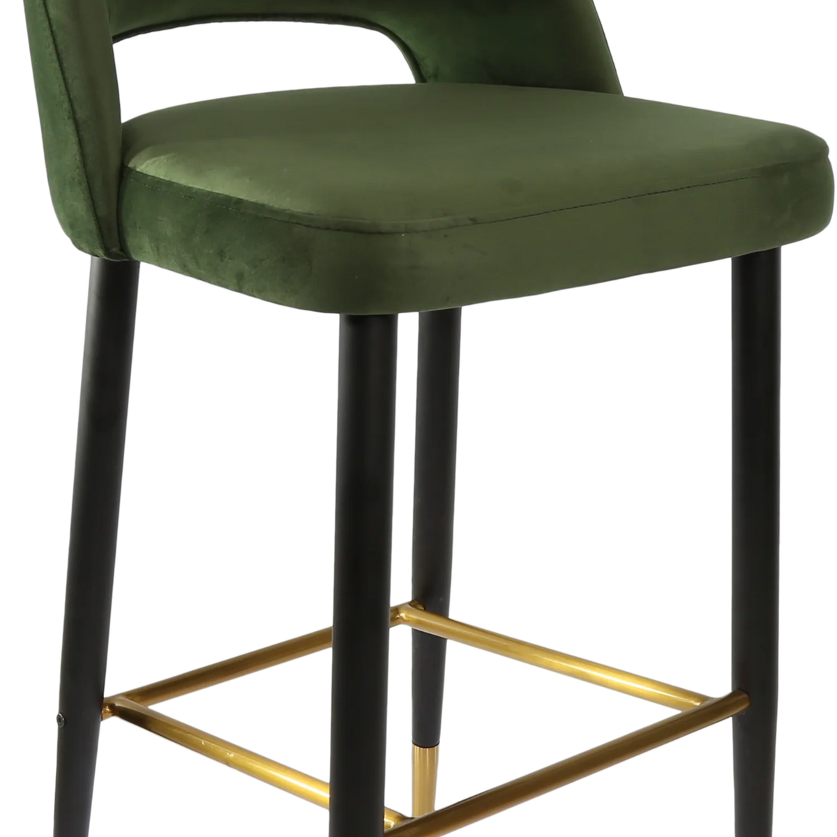 FL Semifreddo Velvet Upholstered Metal Leg Hospitality Bar Stool