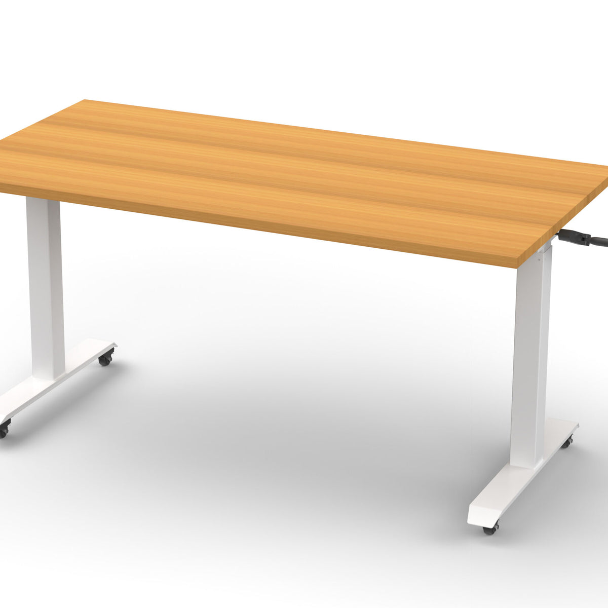 RL Boost Crank Flip Top Height Adjustable Table with Castors