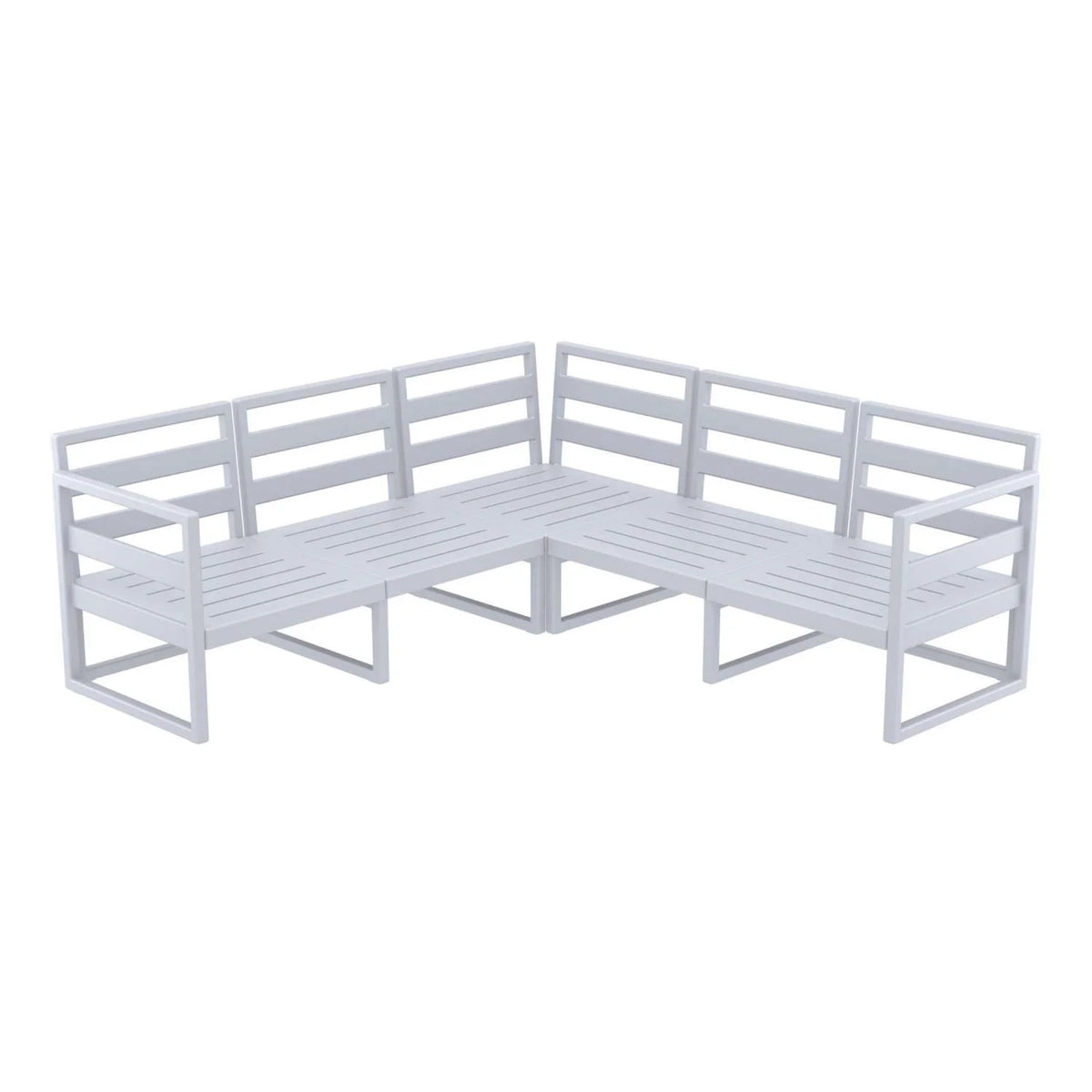 FL Mykonos Hospitality Outdoor 4 Seater Corner Lounge