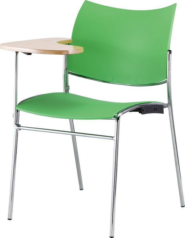 GP Element 4 legs Fabric Upholstered Plastic Chair with Tablet