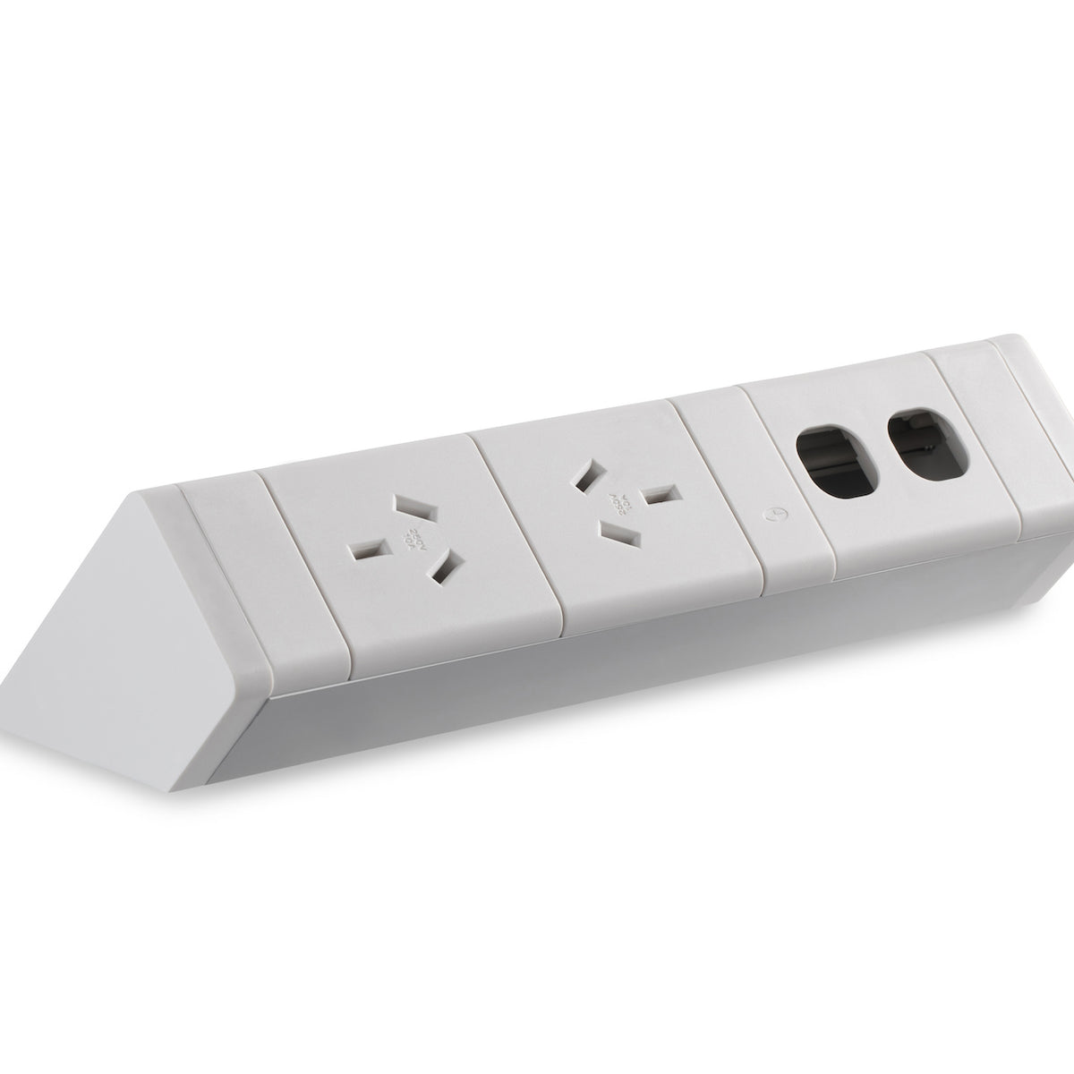 CM Athena Above Desk Power Rail - 2 GPO & 2 Data
