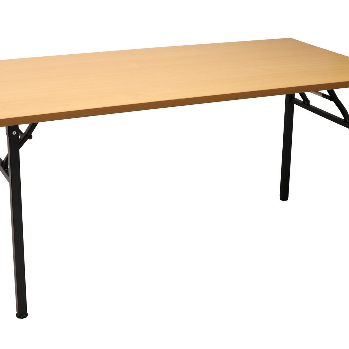 RL Rapid Black Steel Frame Folding Table